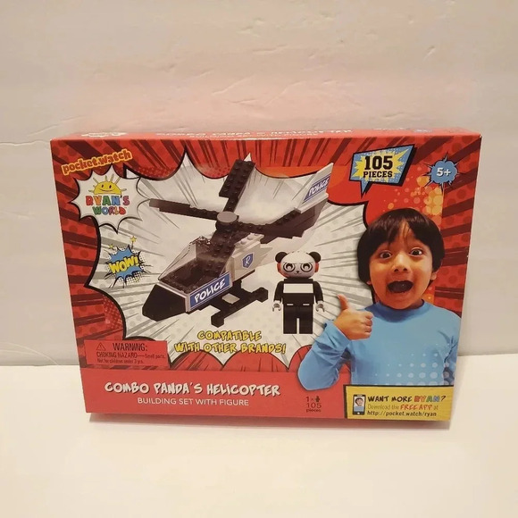 Toys | Bnib Ryans World Combo Pandas Helicopter Building Set Wfigure | Poshmark